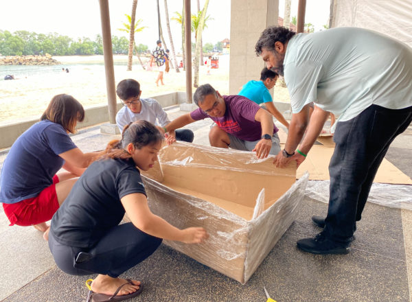 Creative Team Building Idea | Cardboard Boat - Funworks SG